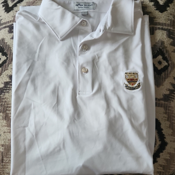 Peter Millar | Shirts | Peter Millar White Polo Shirt With Embroidered ...